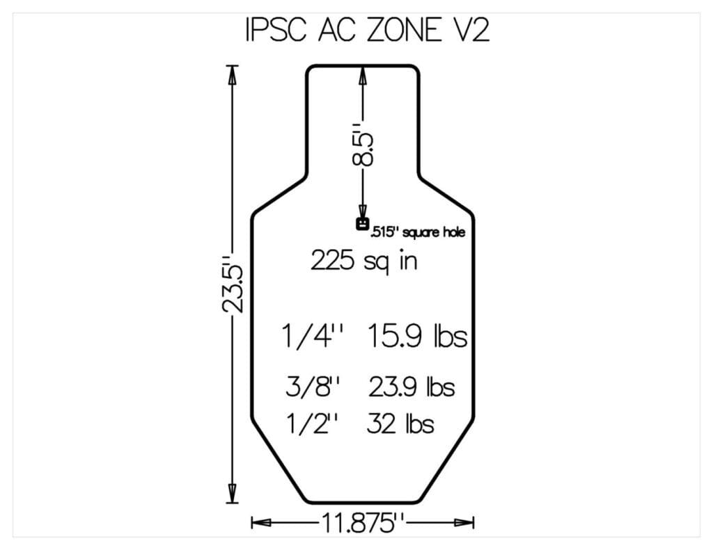 IPSC AC AR500 - Hang Fast Targets